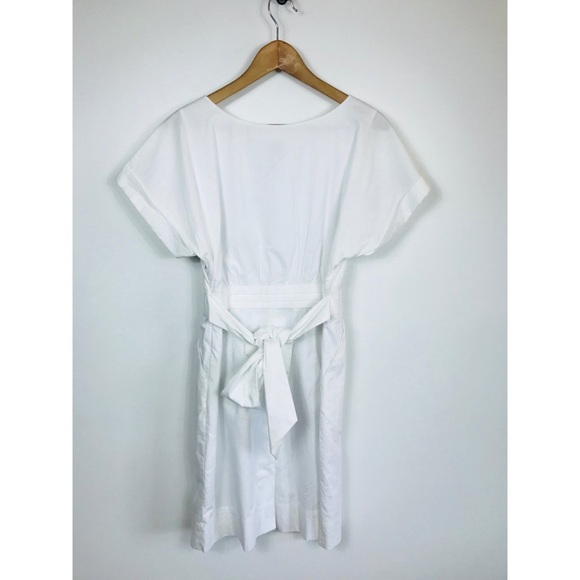 Anthropologie | Dresses | Nwt Hd In Paris 8 White Ribboned Poplin Dress ...